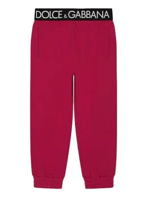 Dolce & Gabbana Logo Waistband Track Pants - Red