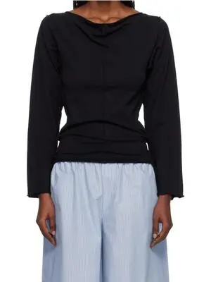 BASERANGE Daffa Long Sleeve Top - Black