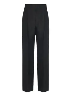 THE ROW Hector Straight-leg Trousers - Black
