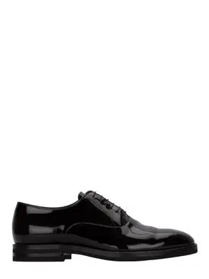Brunello Cucinelli Almond Toe Oxford Shoes - Black