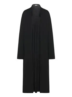 THE ROW Long Knitted Cardigan - Black