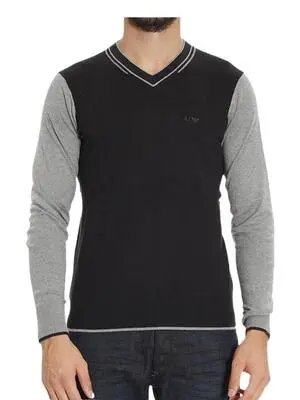 Emporio Armani V-neck Pullover - Black