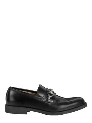 Gucci Gucci Horsebit Detailed Loafers Black