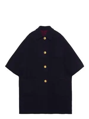 GUCCI Gucci Reversible Coat With Interlocking Double G Anchor Buttons