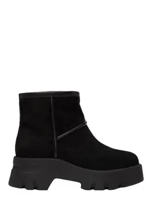 GIANVITO ROSSI Round Toe Thick Sole Short Boots - Black