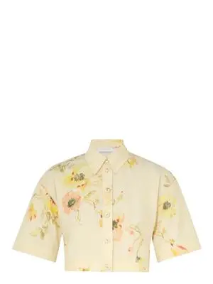 ZIMMERMANN Zimmermann Lightburst Relaxed Cropped Shirt