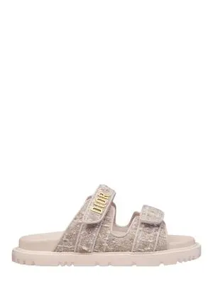 DIOR Dior Christian Dior Logo Plaque Slip-On Sandals