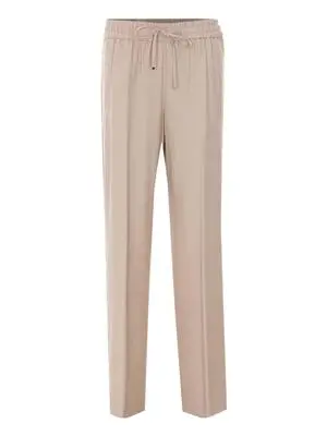 DONDUP Marisol Drawstring Flared Pants - Beige