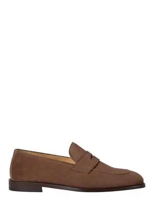 BRUNELLO CUCINELLI Brunello Cucinelli Almond Toe Slip-On Loafers