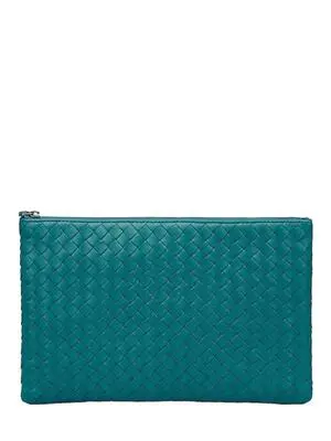 Bottega Veneta Woven Clutch - Green