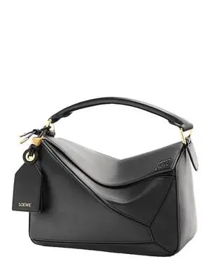 Loewe Small Feather Light Puzzle Bag - Black