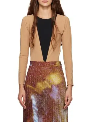 MAISON MARGIELA Mm6 Maison Margiela Triangle-Shape Long Sleeve T-Shirt