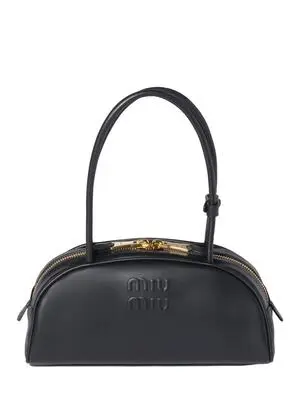 Miu Miu Beau Leather Top Handle Bag - Black