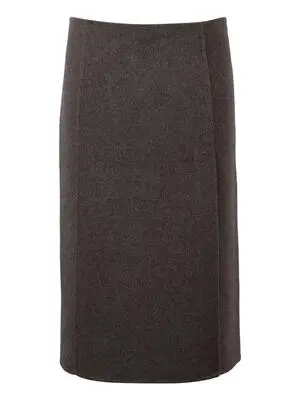 P.a.r.o.s.h Zipped Midi Skirt - Black