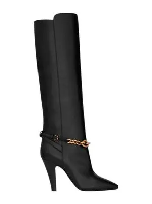 SAINT LAURENT Saint Laurent Le Maillon Chain-Detailed Boots