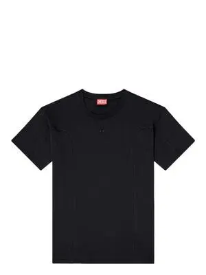 DIESEL® Panelled Short-sleeve T-shirt - Black