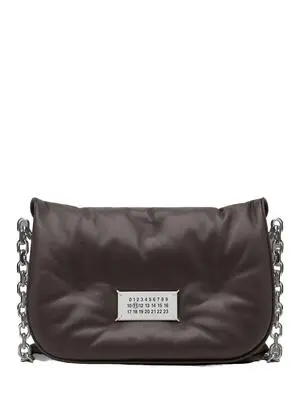 MAISON MARGIELA Maison Margiela Glam Slam Quilted Messenger Bag Gray
