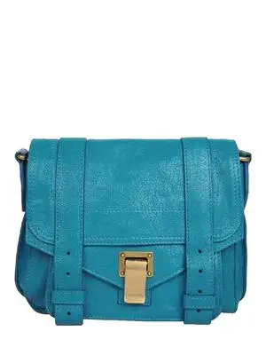 Proenza Schouler Logo Strap Satchel Bag - Blue