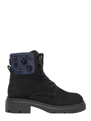 STUART WEITZMAN Hudson Lace-up Bootie - Black
