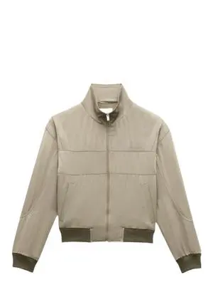 Saint Laurent Saint Laurent Zip-Up High Neck Teddy Jacket No