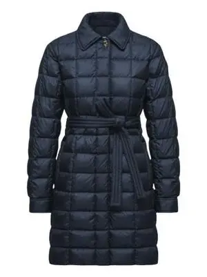 Moncler Moncler Gresillon Belted Long Padded Jacket Midnight Blue