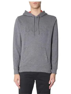 Hugo Boss Logo Hooded Sweatshirt - Gray