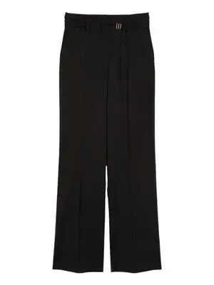 Sportmax Belted Tailored Trousers - Black