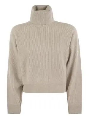 Brunello Cucinelli Roll Neck Knitted Jumper - No