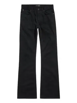 Balenciaga Mid-waisted Straight-leg Jeans - Black