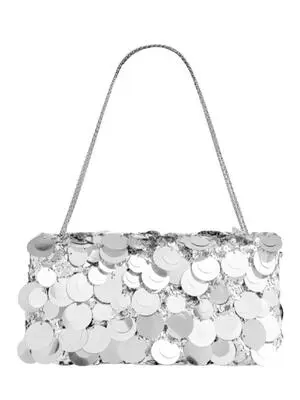 Rabanne Sparkle Baguette Bag - White