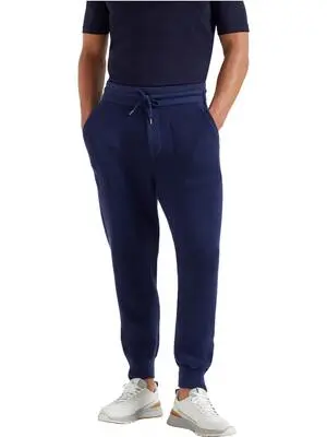 Brunello Cucinelli Cotton Track Pants - Blue