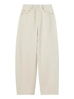 Gucci Gucci Balloon Jeans With Logo Patch Hazel