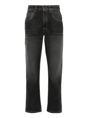 Brunello Cucinelli Straight-leg Jeans - Black