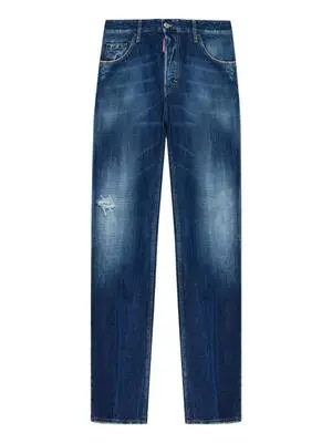 Dsquared2 Distressed Denim Jeans - Blue