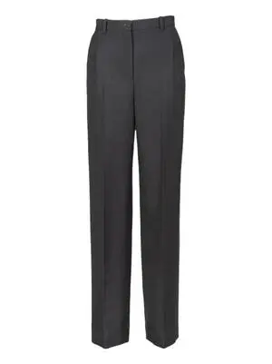 THE ROW Straight Leg Trousers - Black