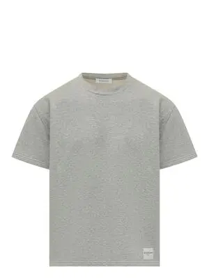 Givenchy Logo Patch Crewneck T-shirt - Gray