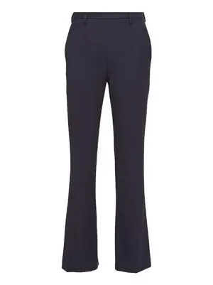 Prada Prada Tailored Trumpet Leg Pants Blue