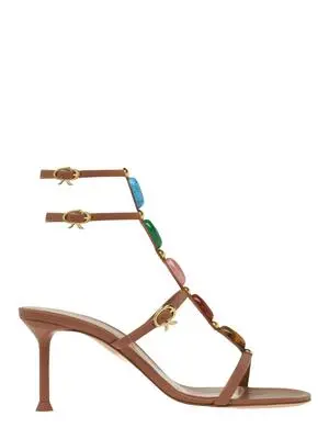 GIANVITO ROSSI Gianvito Rossi Embellished Ankle Strap Sandals