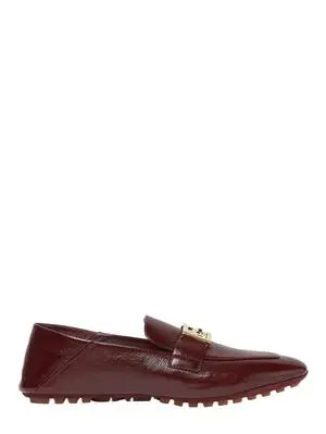 Fendi Baguette Ff Buckle Loafers - Red