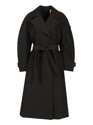 Moncler X Edward Enninful Long Trench Coat - Black