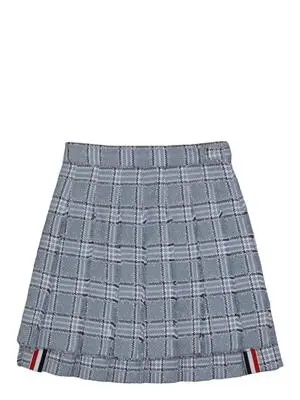 Thom Browne Pleated Tweed Skirt - Medium Gray