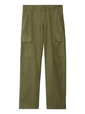 Burberry Gabardine Cargo Trousers - Wreath