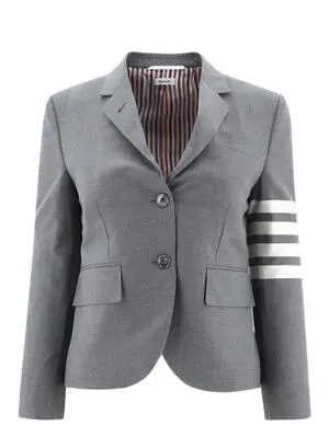 Thom Browne 4-bar Long Sleeve Blazer - Medium Gray
