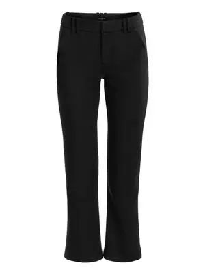 Balmain Flared Cropped Trousers - Black