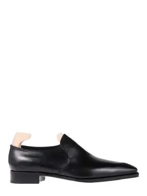 John Lobb Pointed Toe Loafer - Black