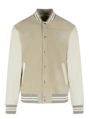 Eleventy Snap Button Bomber Jacket - Nude