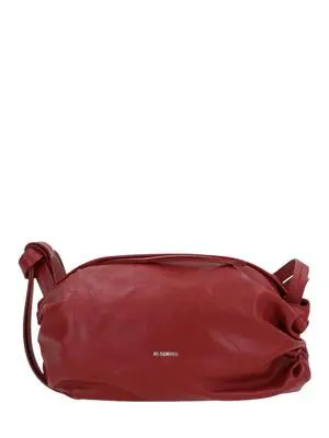 JIL SANDER Ruched Shoulder Bag - Red