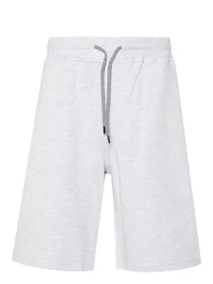 Brunello Cucinelli Drawstring Straight Leg Bermuda Shorts - White