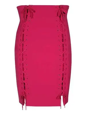 MOSCHINO Moschino Lace-Up Detail Skirt
