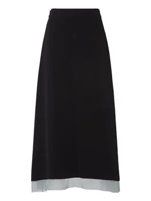 Fendi Flared Midi Skirt - Black